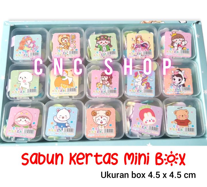 5 pcs Sabun Kertas Viral Instant Soap Tablets Mainan Anak Jadul Cuci ...