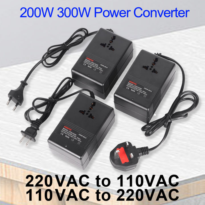 200W 300W Voltage Converter Transformer 220V To 110V Step Down Transformer 110V To 220V Travel ...
