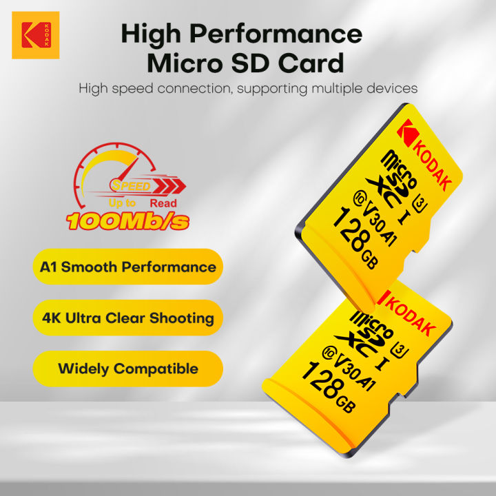 Kodak Ultra Memory Card 128GB Micro SD Card MicroSDXC Class10 SD High ...