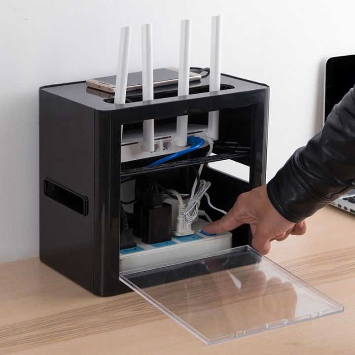 Cable Box Decorative Cover Box TV Cabinet Storage Box Accessible Luxury ...