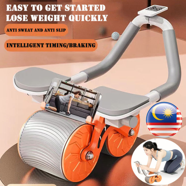 Latest Ab Wheel Roller Abdominal Trainer with Elbow Support Automatic ...