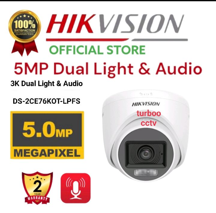 Kamera CCTV Indoor ColorVu 3K 5Mp Hik Audio | Lazada Indonesia