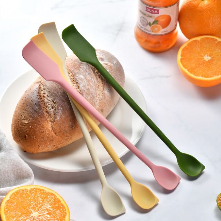 4pcs Mini Silicone Spatula Set Double Ended Jar Scraper Tiny Spatula ...