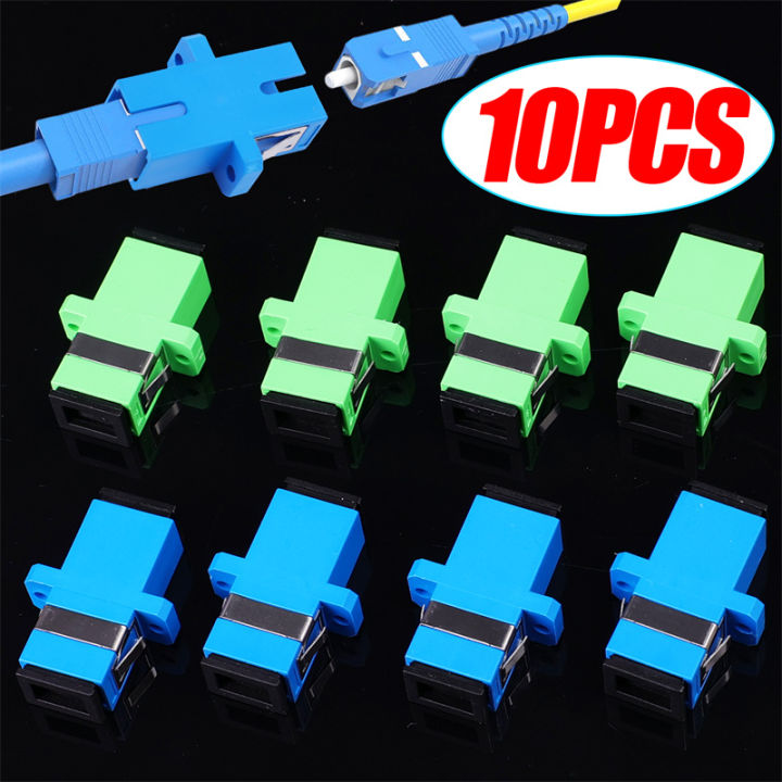 10PCS SC To SC Flange Coupler Jack Keystone Simplex SC-SC Fiber Optic ...