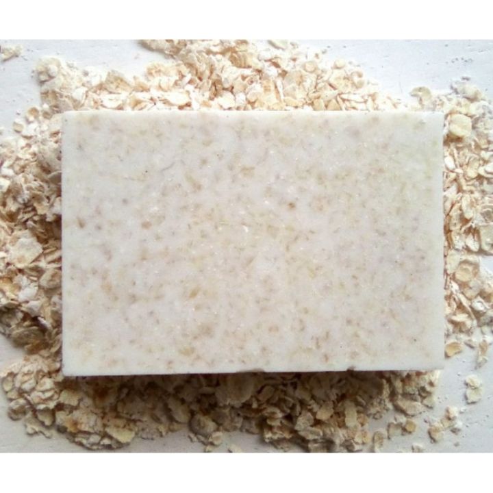 Organic Natural oatmeal face and body soap vegan expoliate oily skin ...