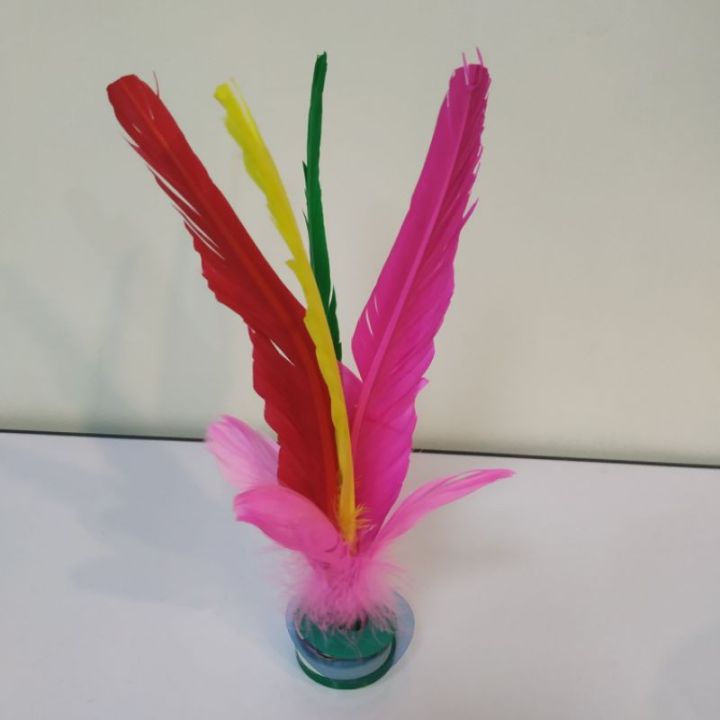 Colourful Toogoo feather shuttlecock Chinese kicking shuttlecock ...
