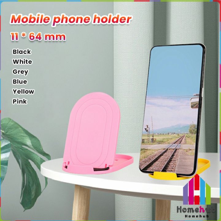 HB Adjustable Mini Folding Phone Holder Portable Desktop Mobile Stand ...