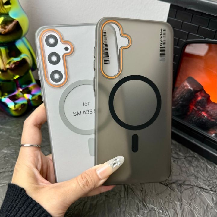 Translucence PC แม่เหล็กสําหรับ Samsung Galaxy A55 A54 A53 A35 A34 A32 M32 F06 A33 4G 5G สําหรับ ...