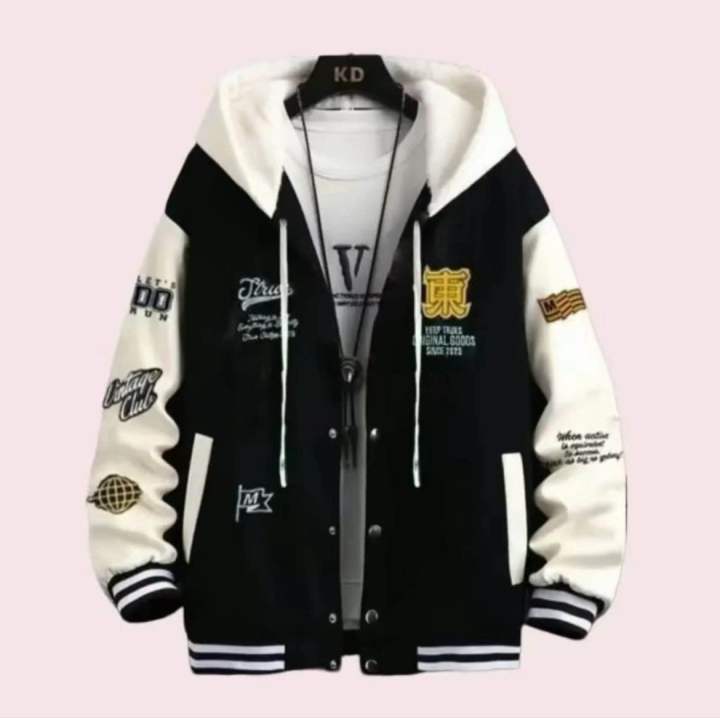 Jaket Hoodie Varsity Full Bordir Kupluk Kancing Terbaru Dewasa dan Anak ...