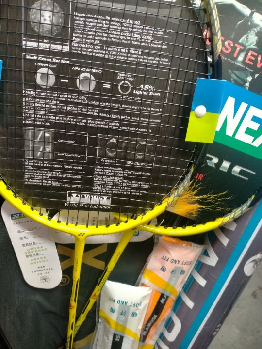 Badminton Bundle Yonex with Rubber Grip Tape and Shuttlecock | Lazada PH