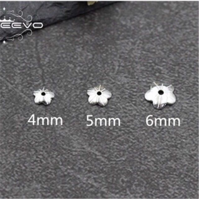 SB08 ตัวคั่นลูกปัดเงินแท้ S925 2 ชิ้น/เซ็ต ขนาด 4,5,6 มิลลิเมตร SB08 | Lazada.co.th