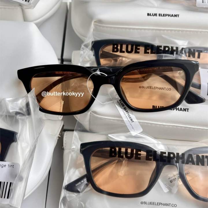 พร้อมส่งค่า💜 Blue Elephant แว่นกันแดด😎 Capella Black / Orange Tint ของ ...