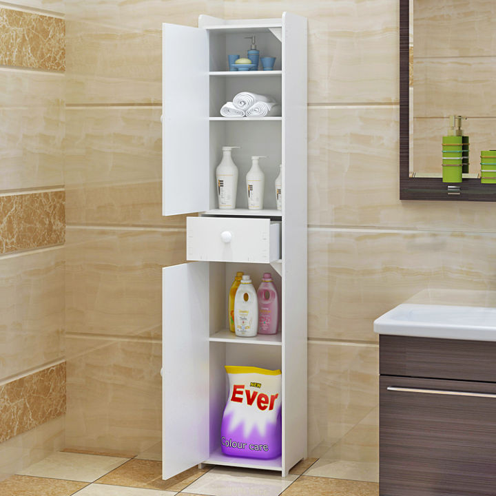 Waterproof Bathroom Corner Cabinet Floor-Standing Towel Cosmetic ...