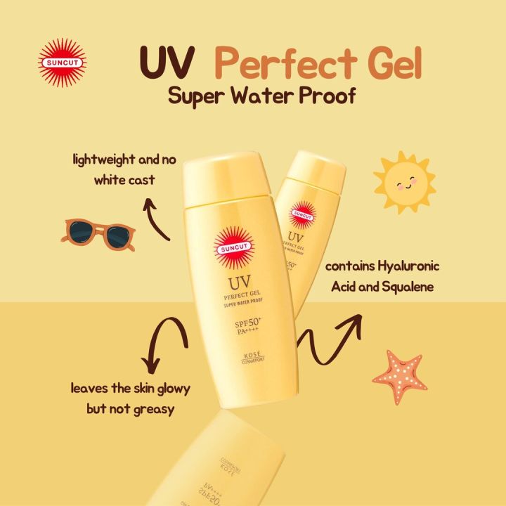 Suncut UV Perfect Gel SPF50+ PA++++ 100g – Lightweight Sunscreen for ...