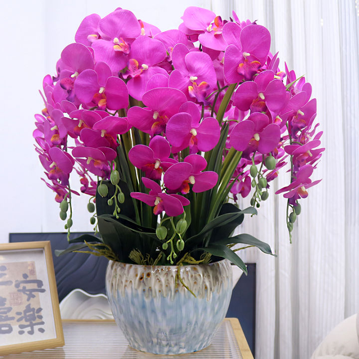 Extra Large Artificial Butterfly Orchid Flowers Living Room Decorations ...