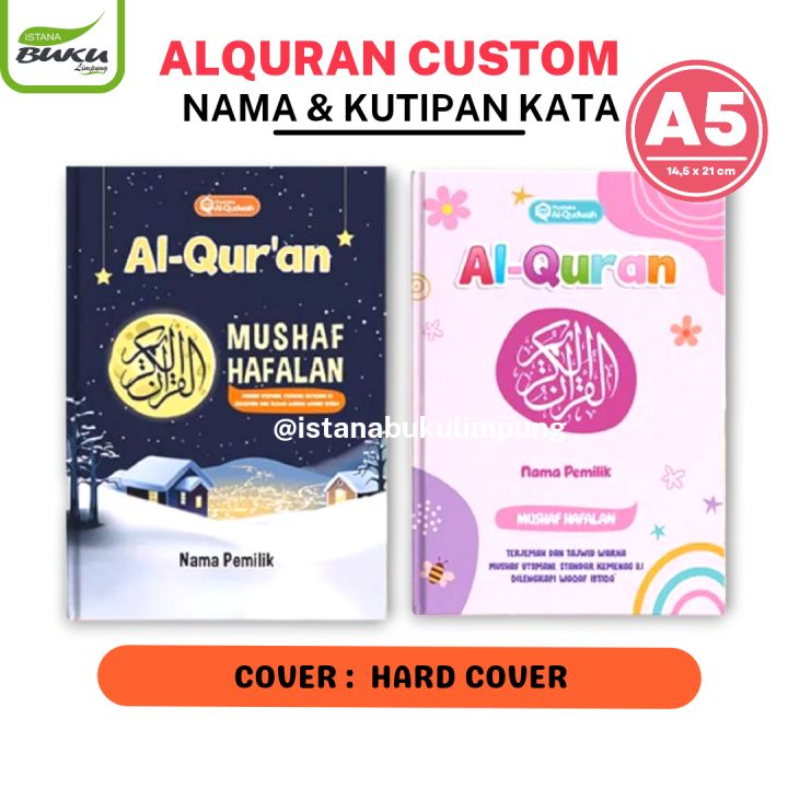 ALQURAN CUSTOM NAMA FOR KIDS/ANAK/MUSLIMAH/WANITA - ALQURAN TERJEMAH ...