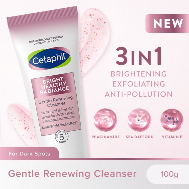 [NEW] Cetaphil Bright Healthy Radiance Gentle Renewing Cleanser 100g ...