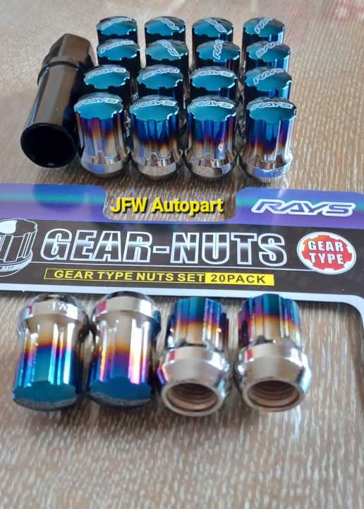 Mur roda Rays Gear mur racing untuk lubang mur velg yang kecil | Lazada ...