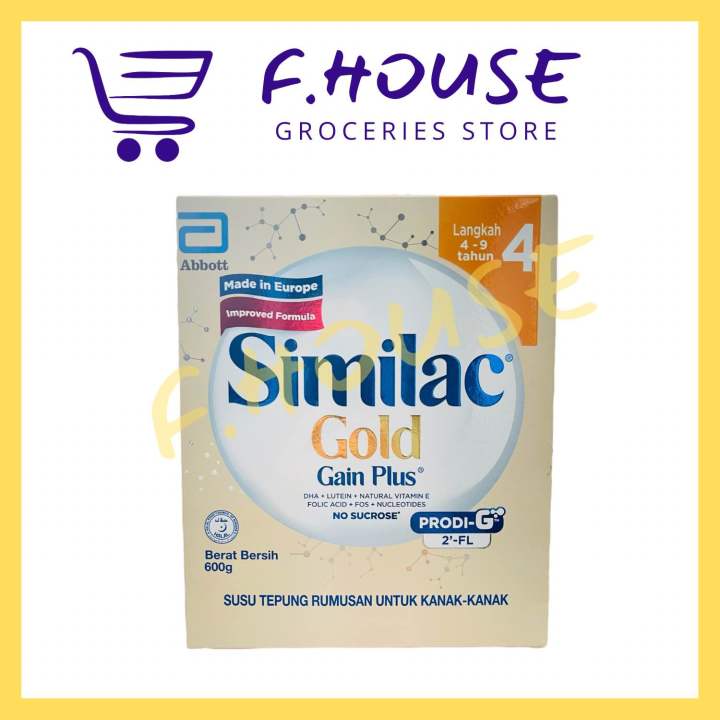 Similac Gold Gain Plus Step 4 BIB 4-9Tahun (600g) | Lazada