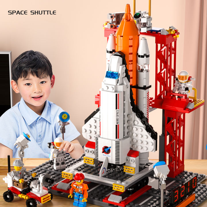 Building Block Rocket Launch Center Bricks Toys Building Brother Space ...