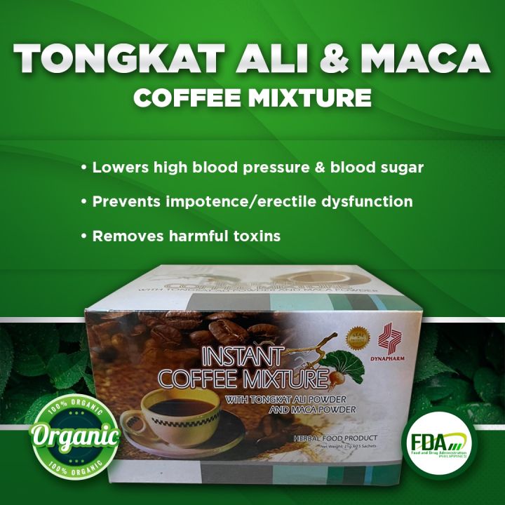Tongkat ali coffee & Maca coffee by Dynapharm. Energy booster coffee ...