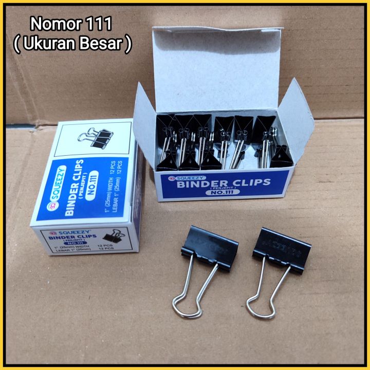 1 Pak Binder Clip No 111 isi 12 Pcs ( Ukuran Kecil ) | Lazada Indonesia