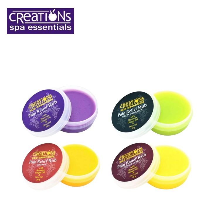 Creations spa essentials pain relief rub 4 Pcs Assorted Colors | Lazada PH