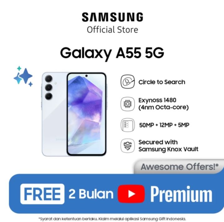 SAMSUNG GALAXY A55 5G GARANSI RESMI RAM 8 | Lazada Indonesia