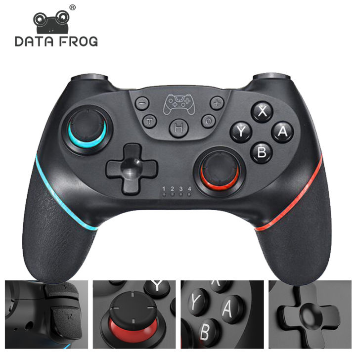 DATA FROG Wireless Controller Compatible-Nintendo Switch Gamepad joystick Vibration Bluetooth ...