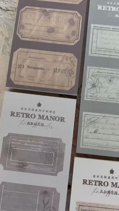 50lembar vintage memo kertas Koran Gaya Vintage Untuk Dekorasi ...