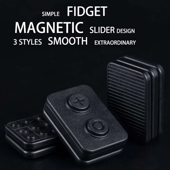 ABS Magnetic Sliders EDC Fidget Push Clickers Haptic Antistress Adults ...