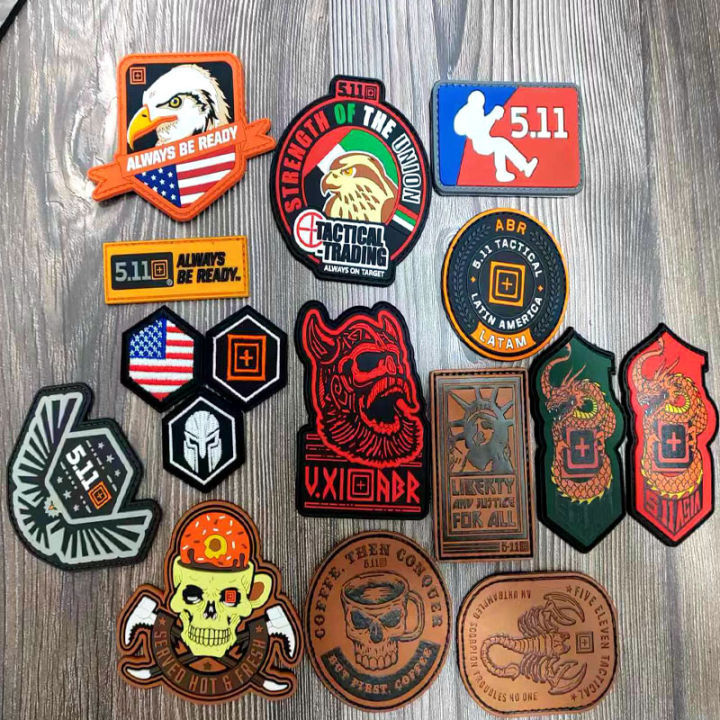 511 Velcro Label Tactical Morale Patch up Material PVC Rubber Badge ...