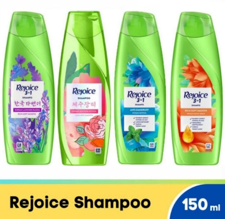 Rejoice Shampo 3in1 Anti Ketombe/Rich Soft Smooth 160ml | Lazada Indonesia
