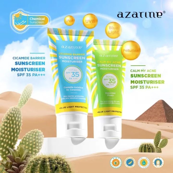 AZARINE sunscreen moisturizer spf 35 pa +++ | Lazada Indonesia