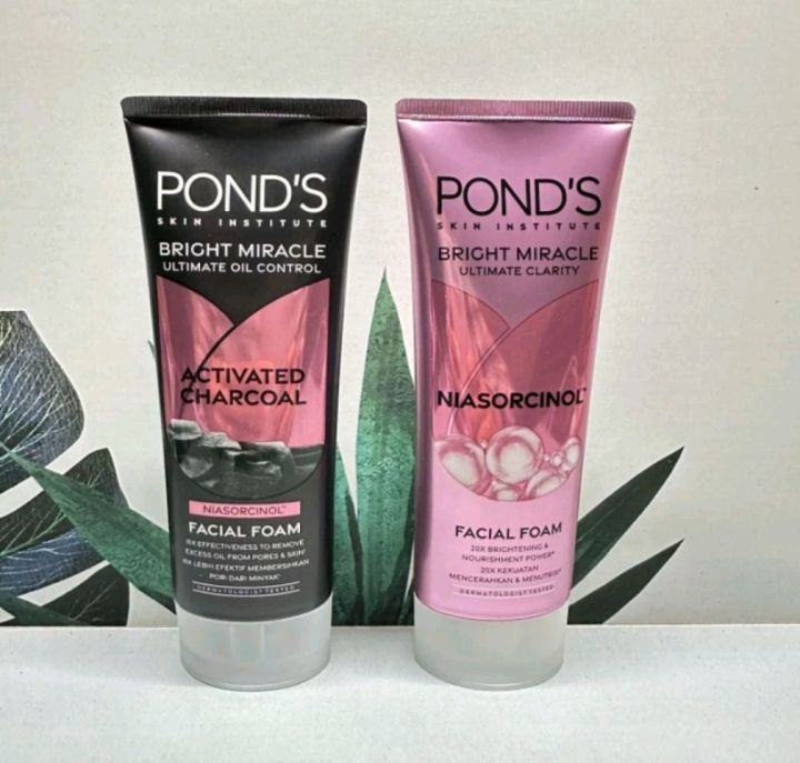 Pond's facial foam 100ml pink dan hitam. | Lazada Indonesia