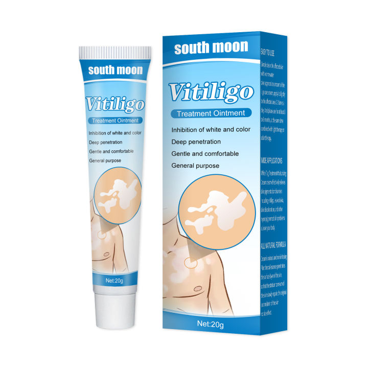 South Moon White Spot Vitiligo Treament Ointment 20g Localized Vitiligo ...