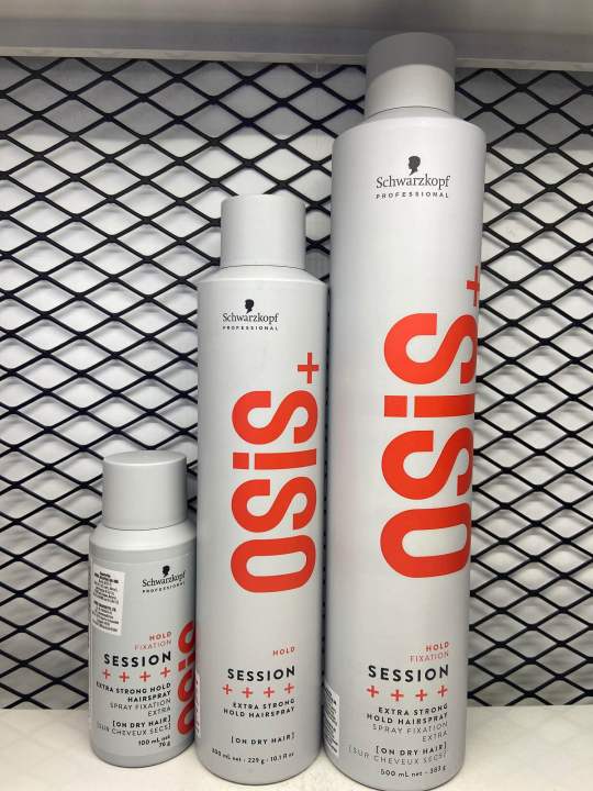 Schwarzkopf Osis+ Session Extra Strong Hold Hairspray (100ml/ 300ml ...