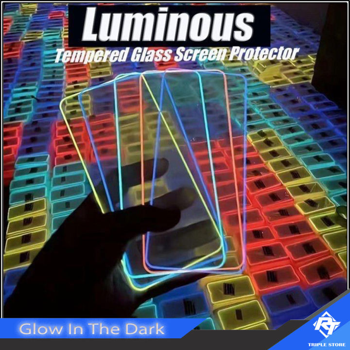 Tempered Glass Luminous Neon Glow In The Dark Xiaomi Poco F7 Pro F7 Ultra Poco M7 Pro C71 X7 Pro ...