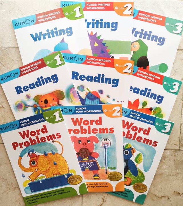 Kumon Grade 1to 6 Reading Writing and Math Word Problems Individual ...
