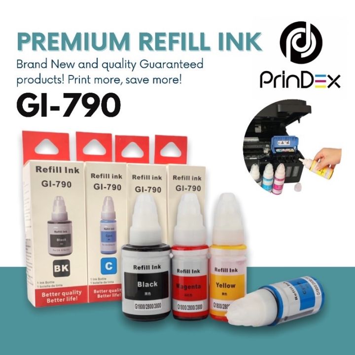 GI 790 Refill Ink Dye Ink Compatible ink for Canon PIXMA G1000, PIXMA ...