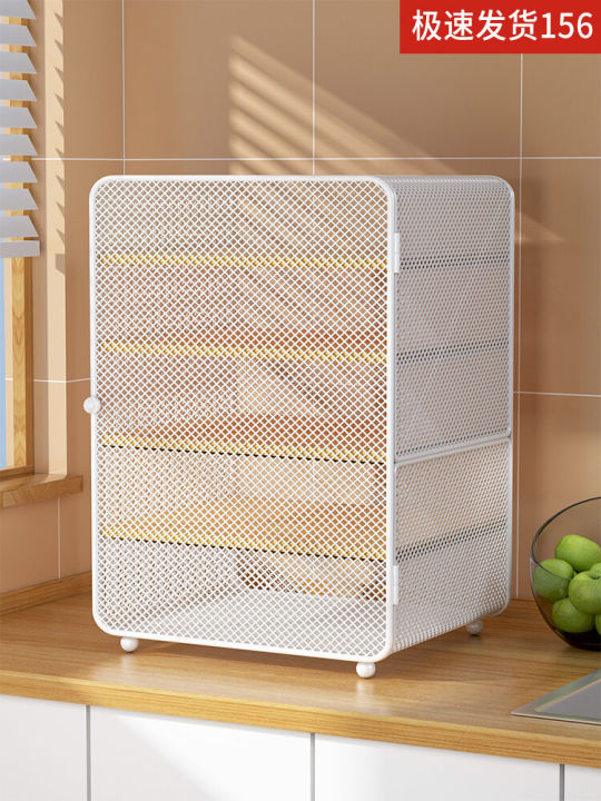Kitchen Multi-layer Storage Rack Breathable Leftovers Organizer Iron ...