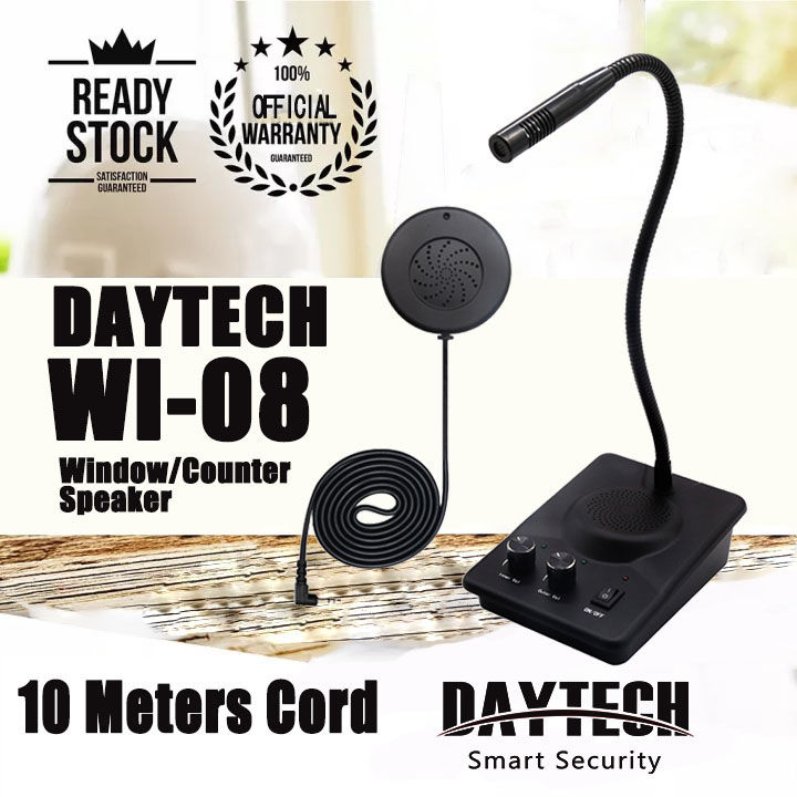 DAYTECH Window Speaker System 10 Meters Cord Window Intercom System ... DAYTECH Window Speaker System 10 Meters Cord Window Intercom System ...