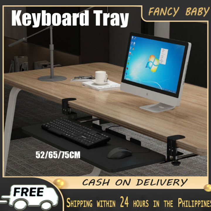 Keyboard Tray Underdesk Keyboard Drawer with Universal Heavy Duty Slide ...