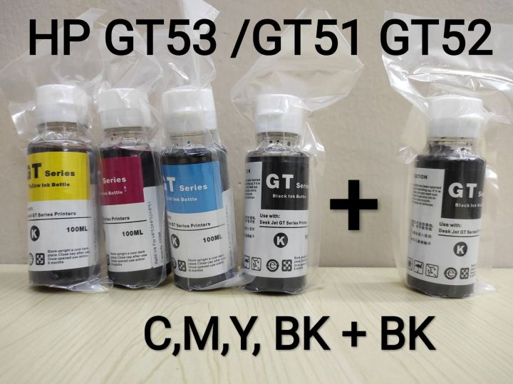 Compatible HP GT53 GT52 GT51 refill ink GT Series For GT5810 GT5820 ...