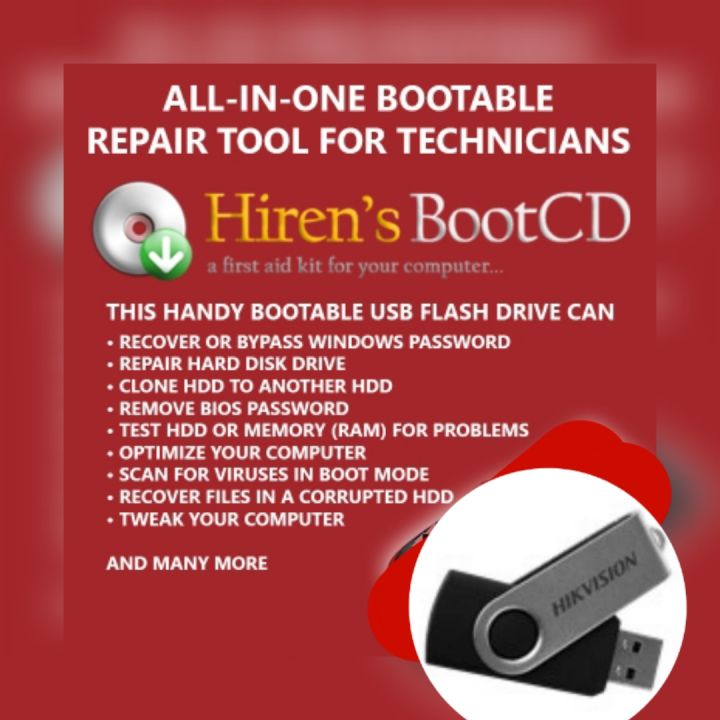 Hirens BootCD PE Bootable Repair Tool For Windows Pc Usb | Lazada PH