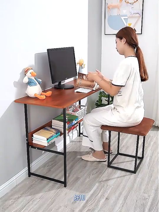 Student study Desk Computer Table 120x60cm Meja Modern writing living ...