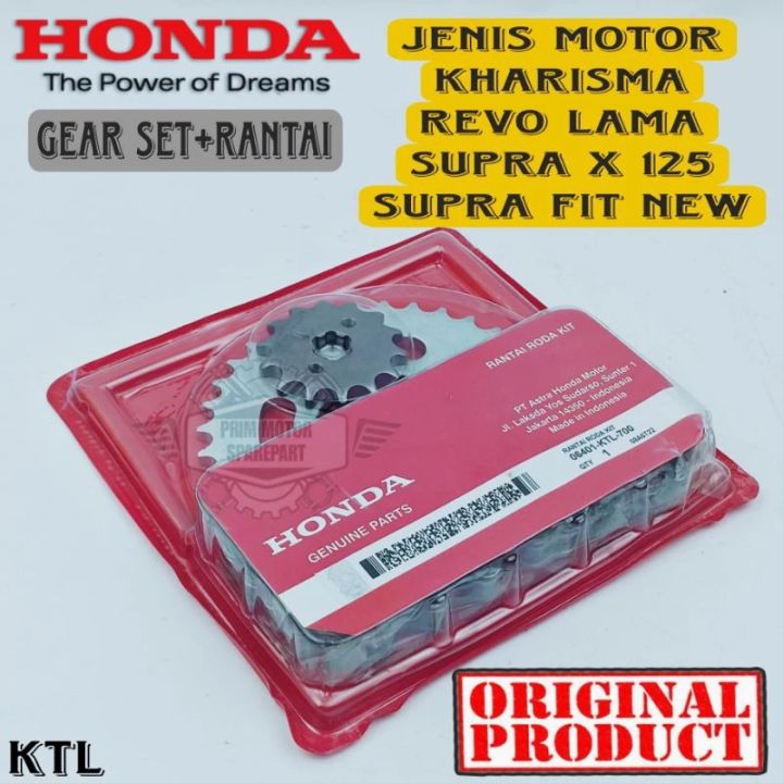 GEARSET RANTAI RODA KIT HONDA SUPRA FIT NEW - KTL | Lazada Indonesia