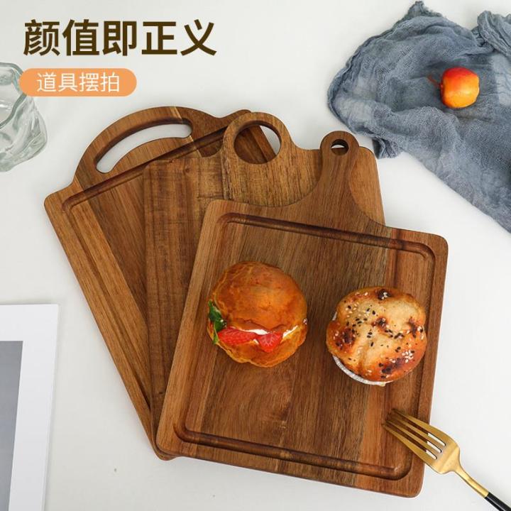 Kitchen Wooden Punching Blocks Beech Pizza Bread Cutting Board | Lazada ...