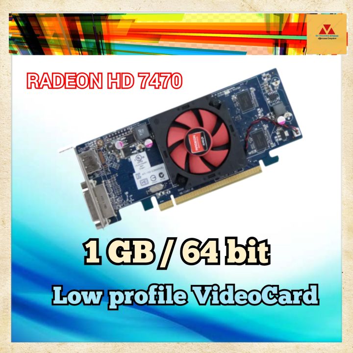 VIDEO CARD / RADEON 7470 / 1GB 64 BIT / ATI RADEON / GRAPHIC CARD ...