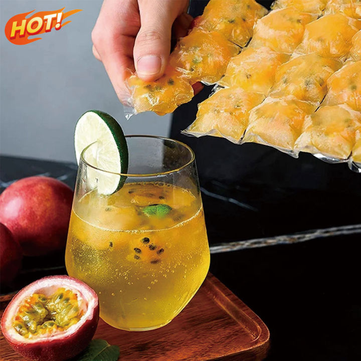 10PCS Disposable Ice Packs Transparent Sealed Ice Making Freezer Bag ...